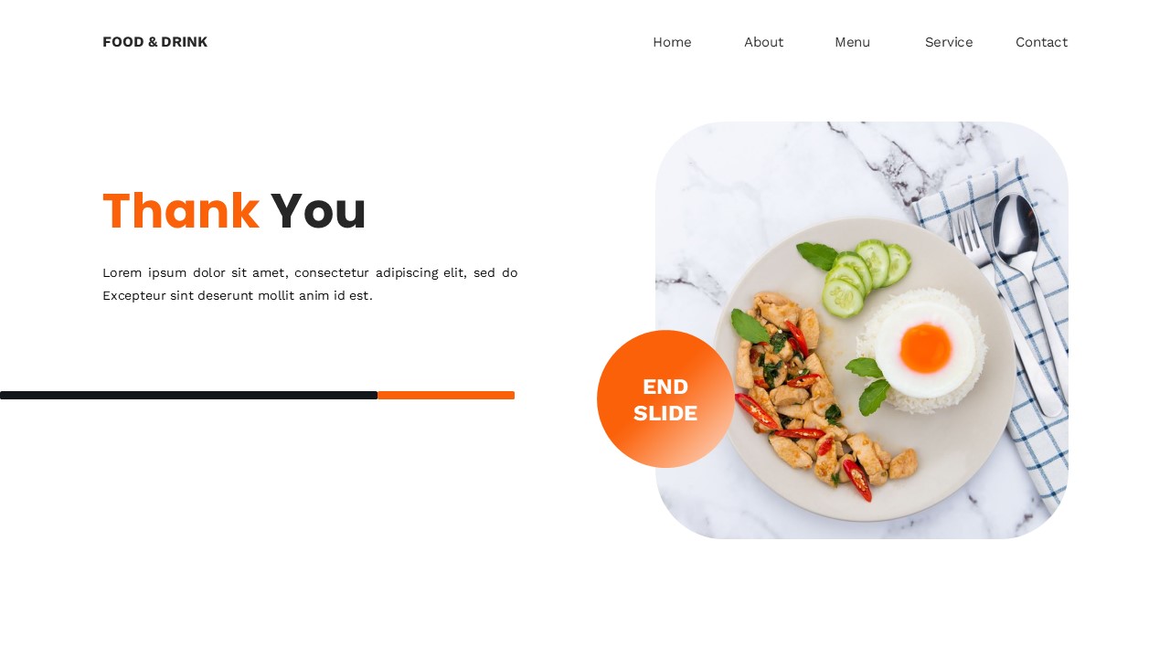 Food & Drink - Foodies Google Slide Templates, Presentation Templates