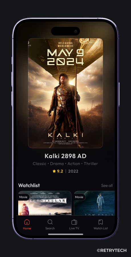 Flixy : Movie App : Series,Live TV, Video Streaming App, Netflix Clone ...