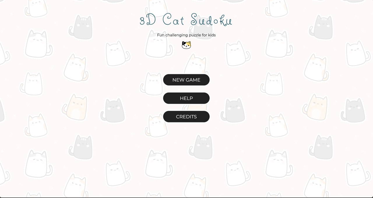 3D Cat Sudoku - Cross Platform Puzzle Game by raizensoft | CodeCanyon