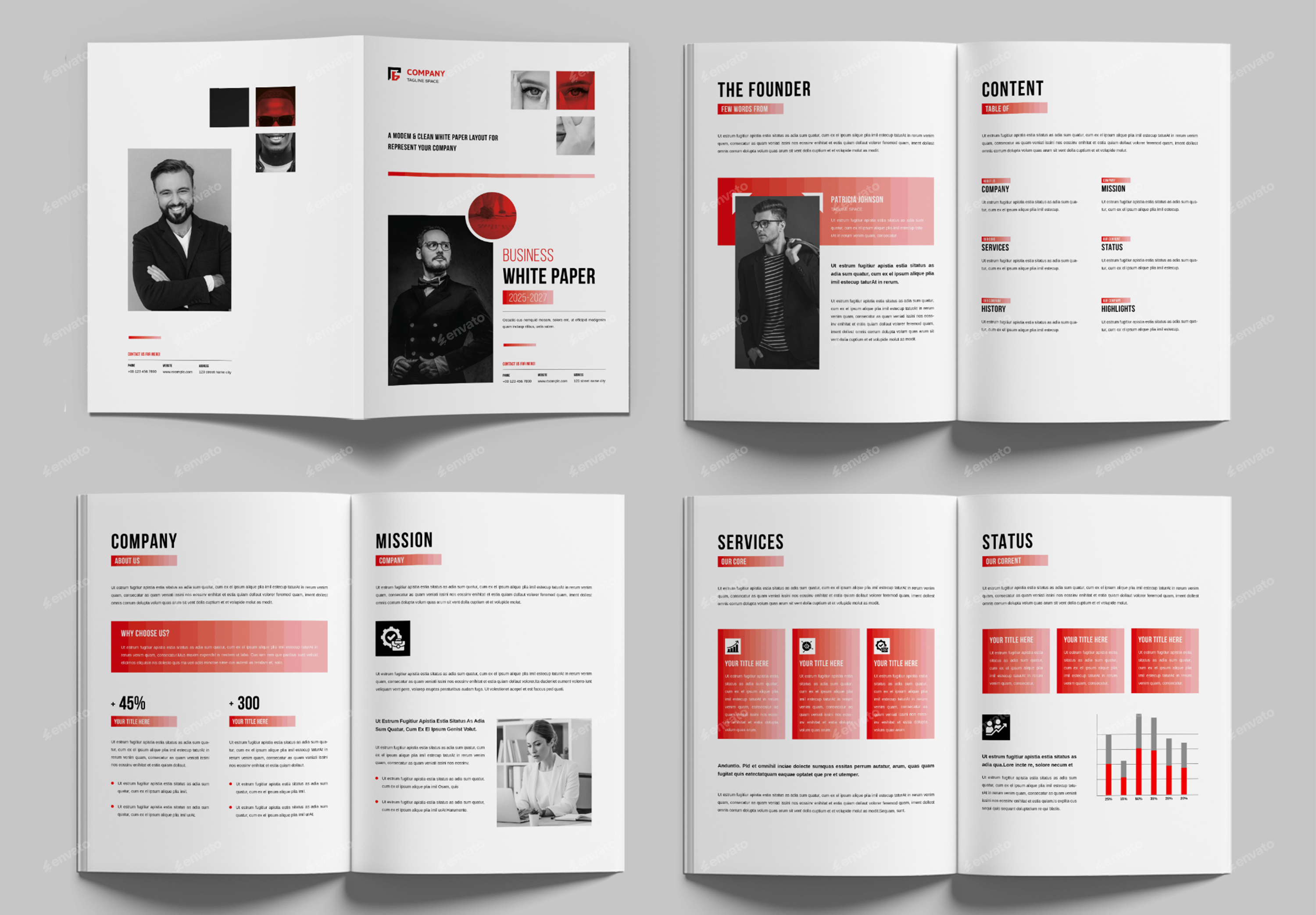 White Paper Layout Design Template, Print Templates | GraphicRiver