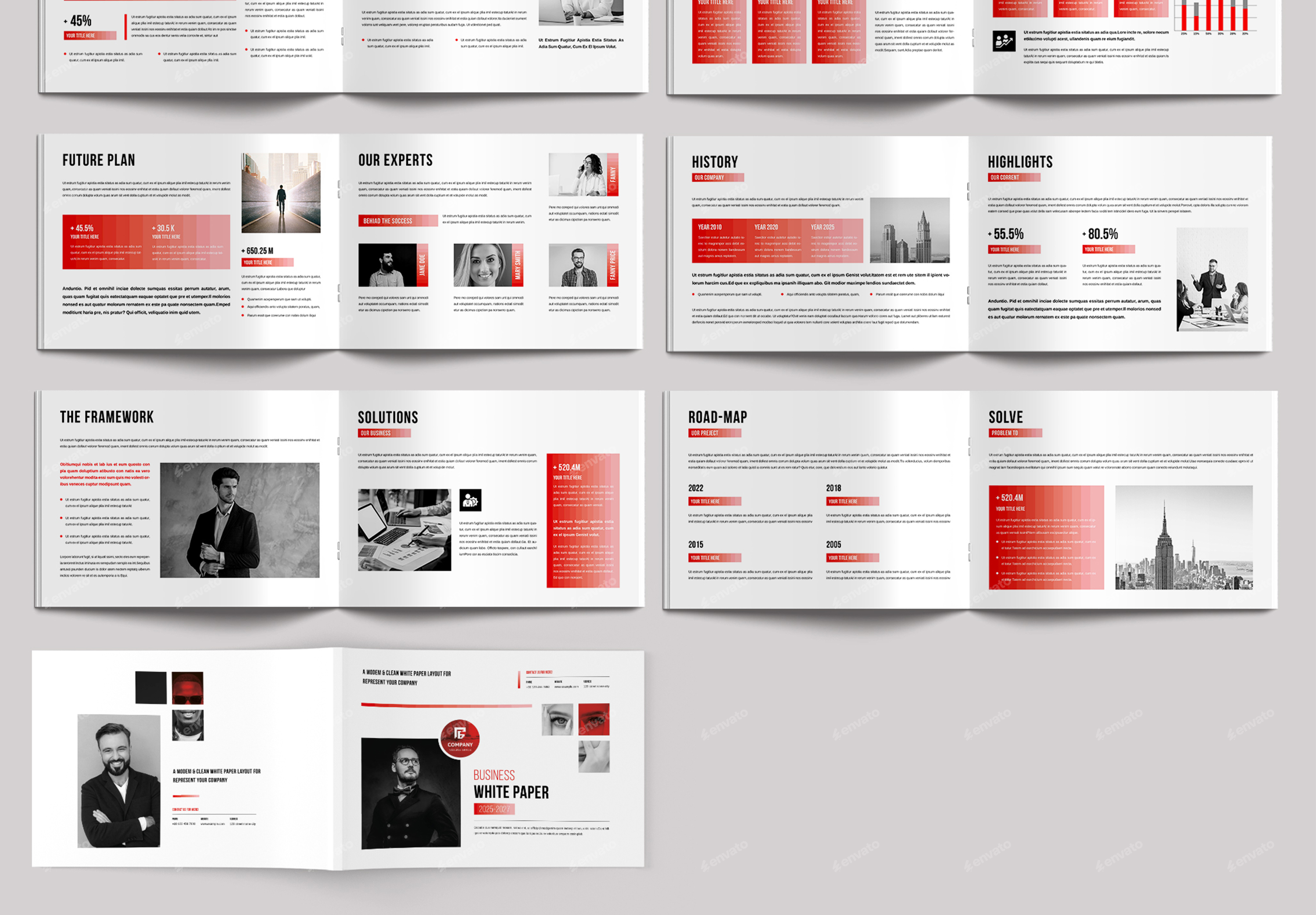 White Paper Layout Design Template, Print Templates | GraphicRiver