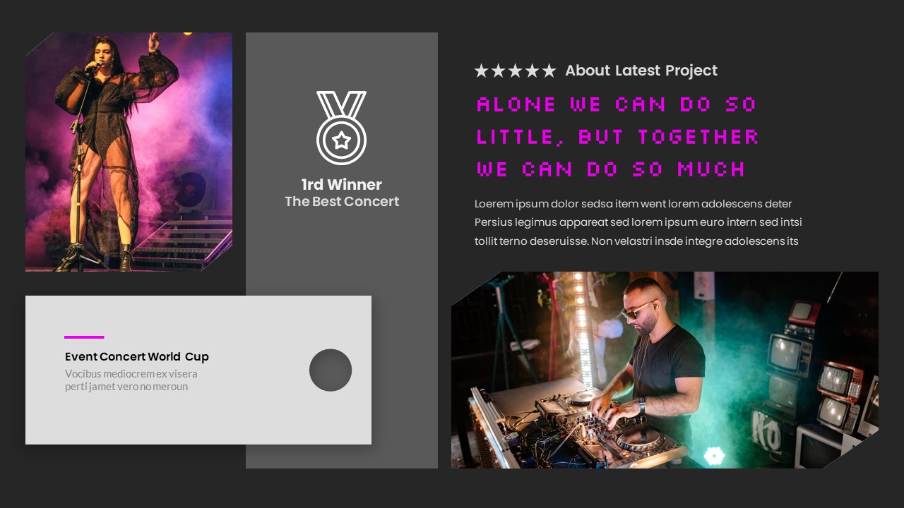 Music Event Concert Powerpoint Template, Presentation Templates ...