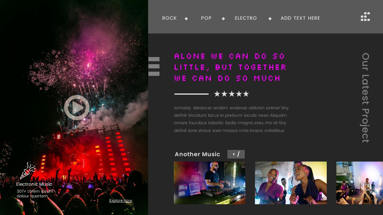 Music Event Concert Powerpoint Template, Presentation Templates ...