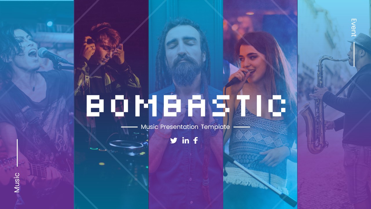 Music Event Concert Powerpoint Template, Presentation Templates ...