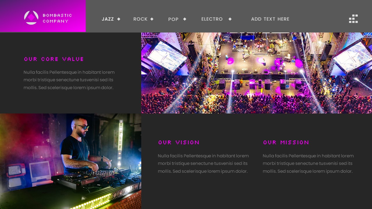 Music Event Concert Powerpoint Template, Presentation Templates ...