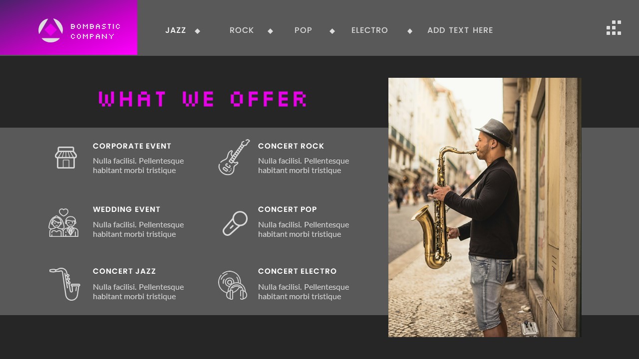 Music Event Concert Powerpoint Template, Presentation Templates ...