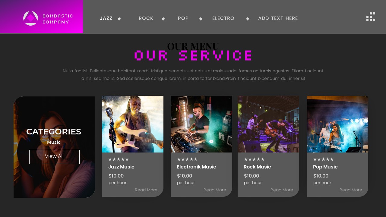 Music Event Concert Powerpoint Template, Presentation Templates ...