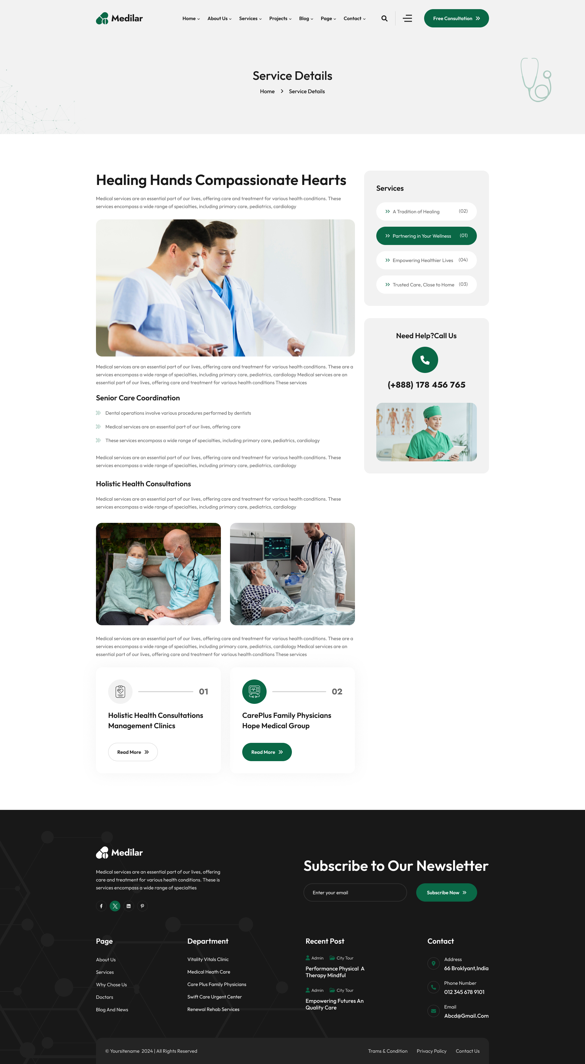 Medilar - Medical & Health Figma Template by ThemeFollow | ThemeForest