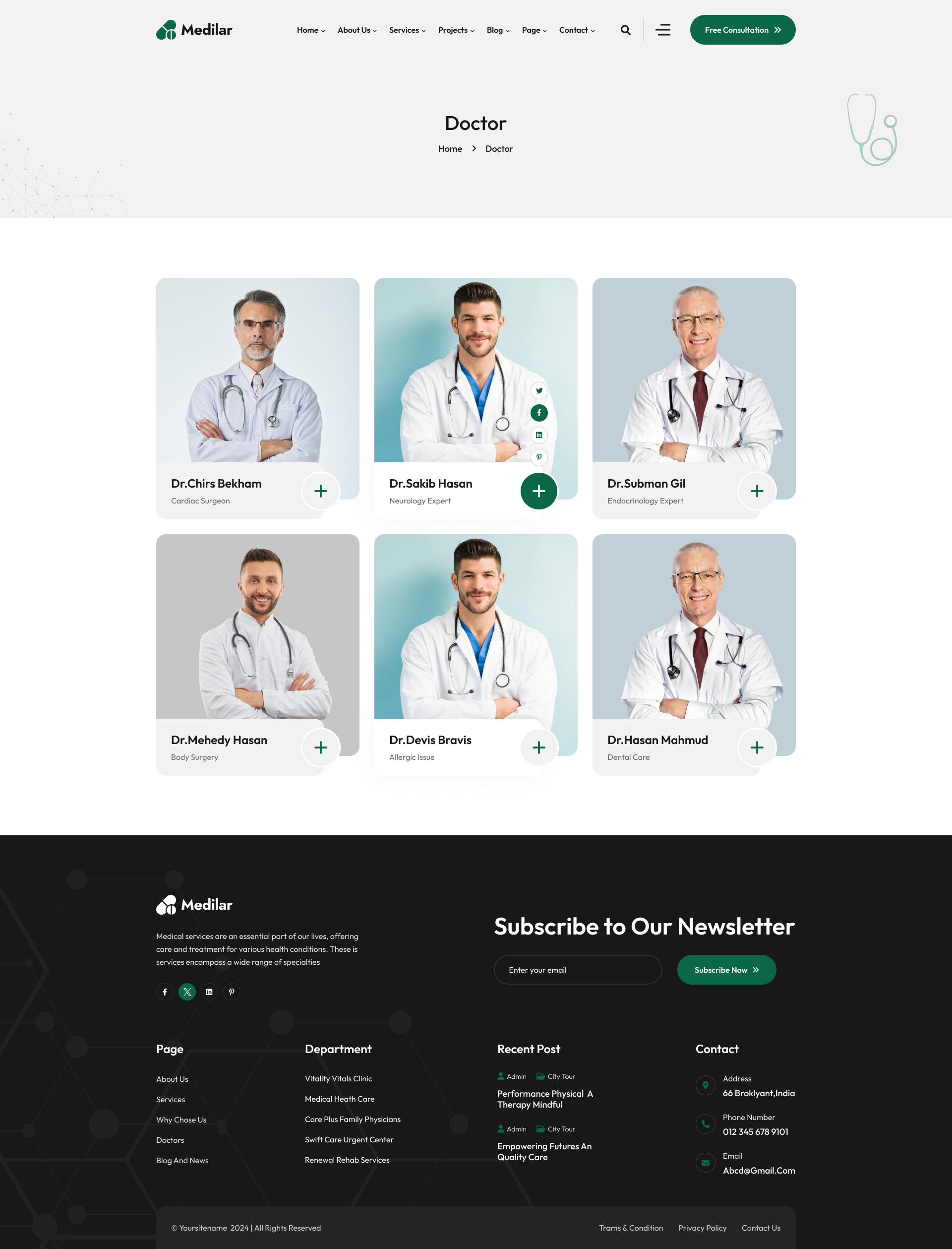 Medilar - Medical & Health Figma Template by ThemeFollow | ThemeForest