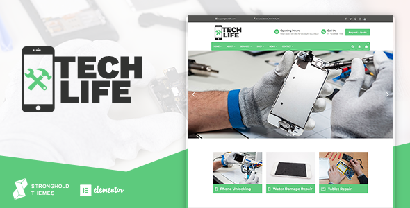 TechLife - Mobile, Tech & Electronics Repair Shop WordPress Theme by ...