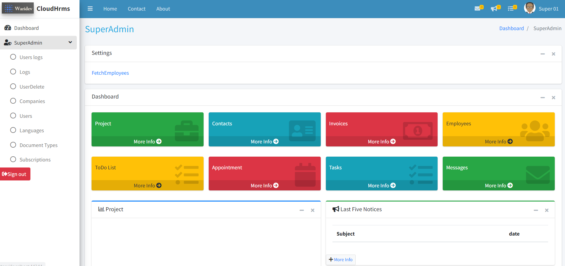 CloudHMRS Human Resource Management Solution by waridev | CodeCanyon