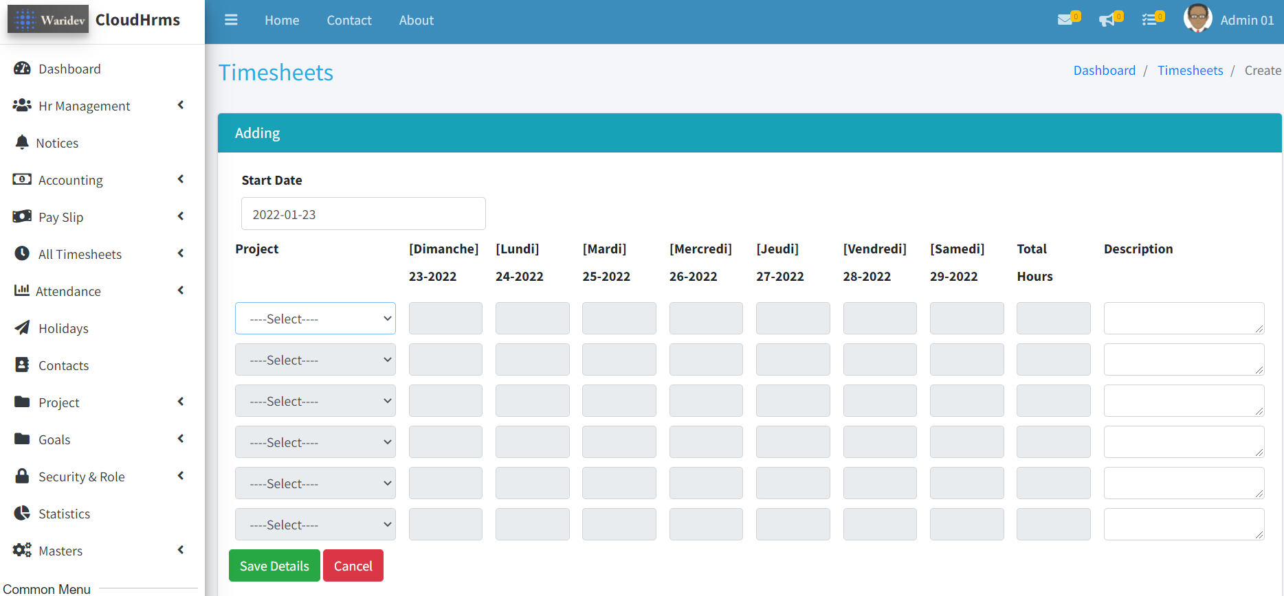 CloudHMRS Human Resource Management Solution by waridev | CodeCanyon