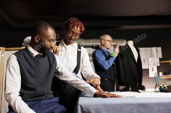 Tailor custom made suit measurements Stock Photo by DC_Studio | PhotoDune