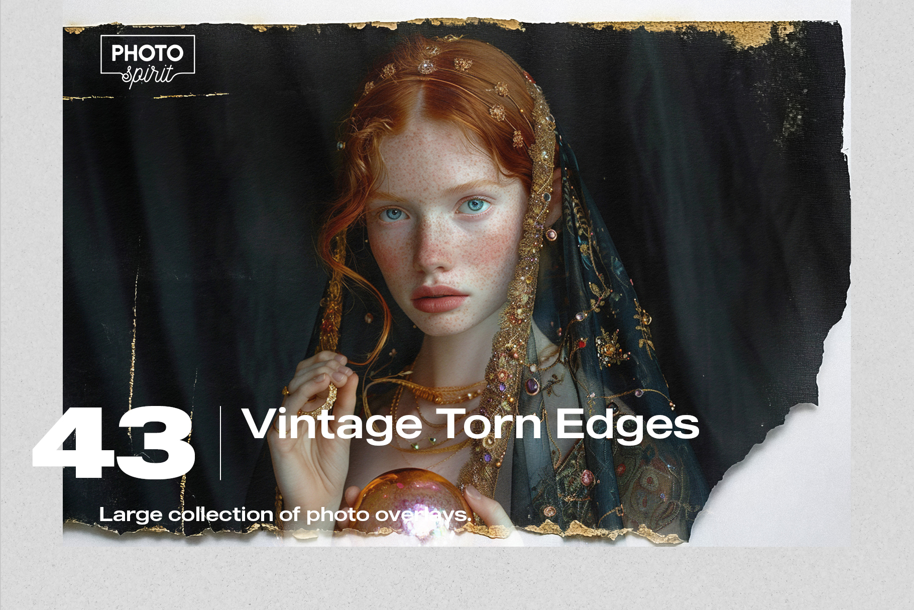 43 Vintage Torn Edges Effect Photo Overlays, Add-ons | GraphicRiver