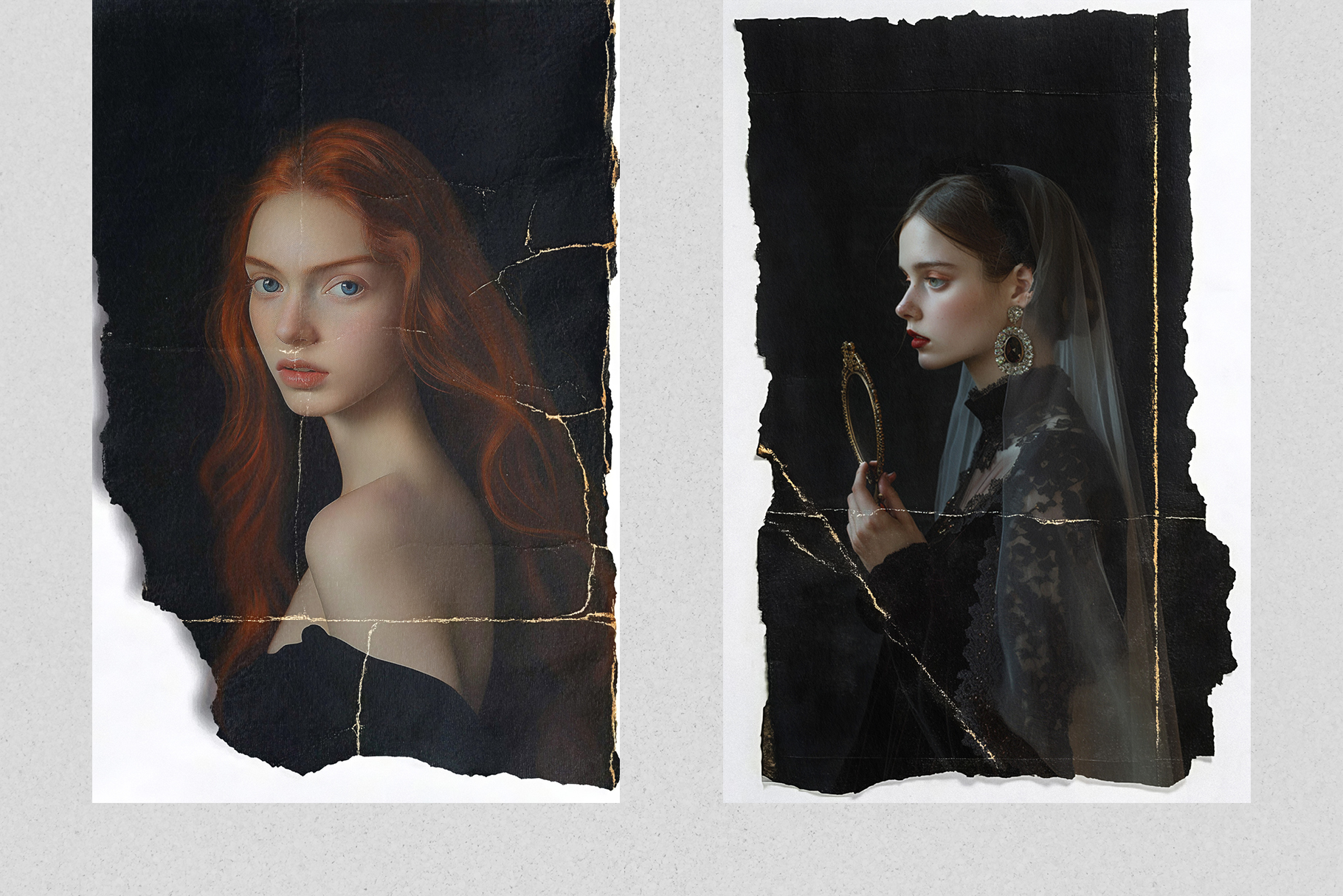 43 Vintage Torn Edges Effect Photo Overlays, Add-ons | GraphicRiver