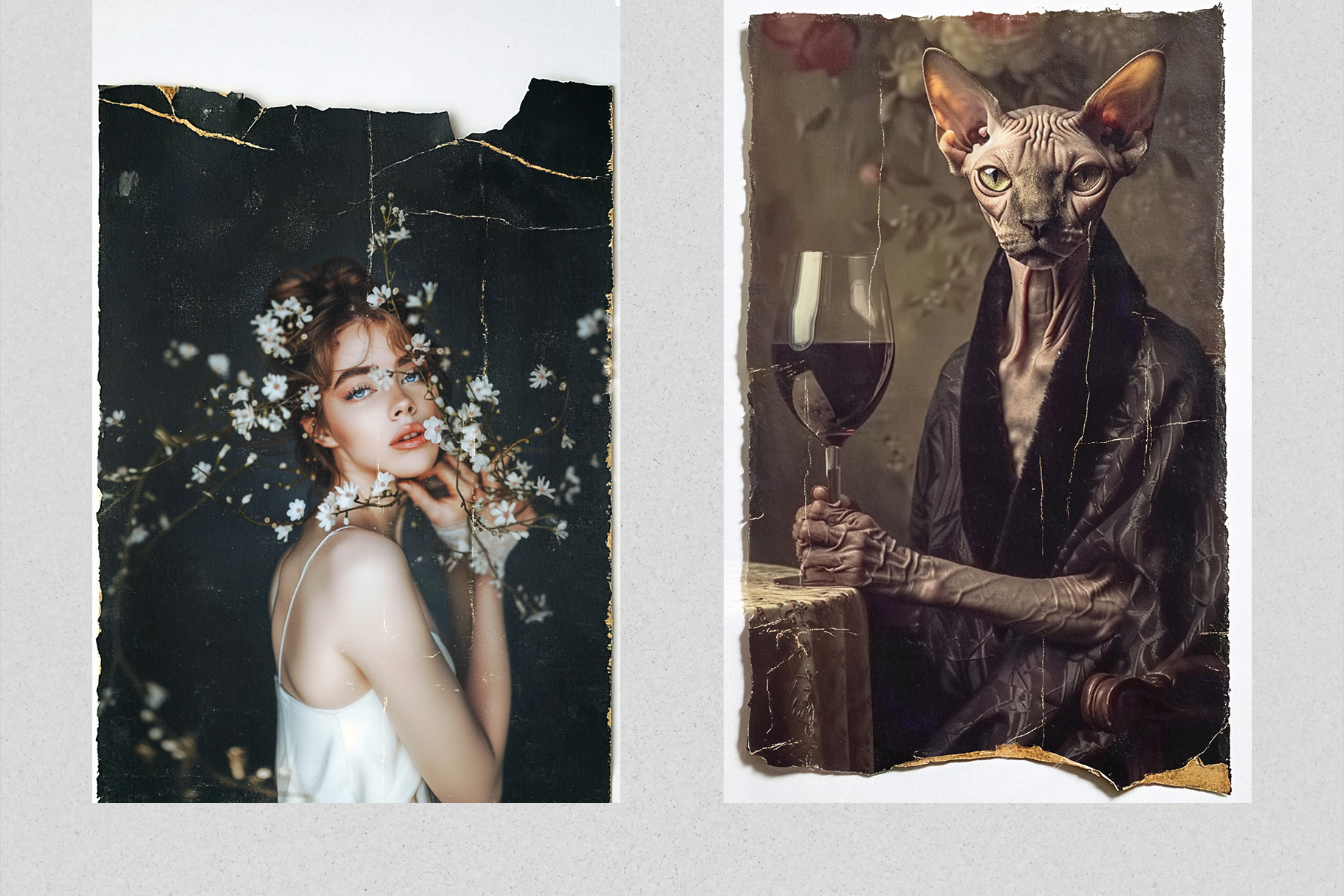 43 Vintage Torn Edges Effect Photo Overlays, Add-ons | GraphicRiver