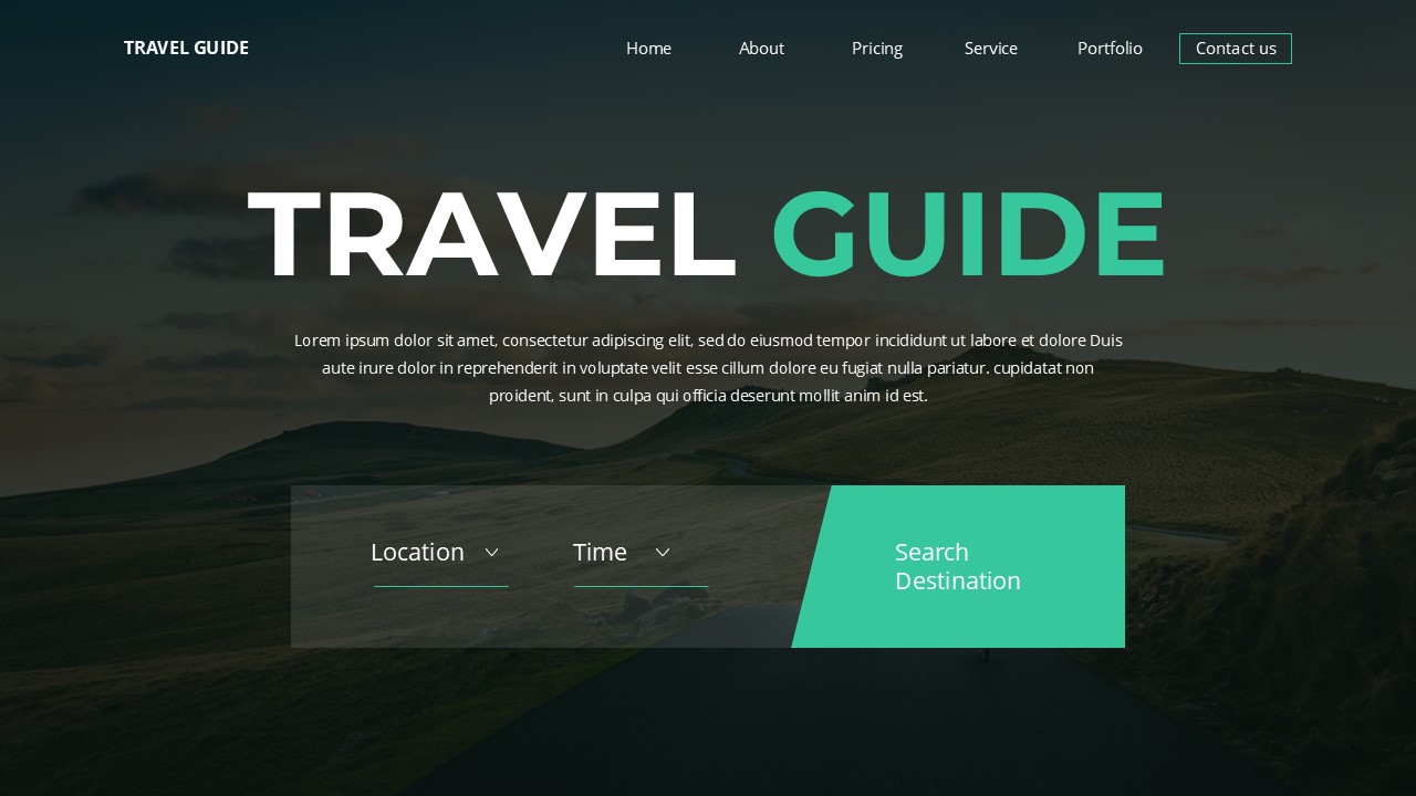 Travel Guide - Trip Powerpoint Templates, Presentation Templates ...