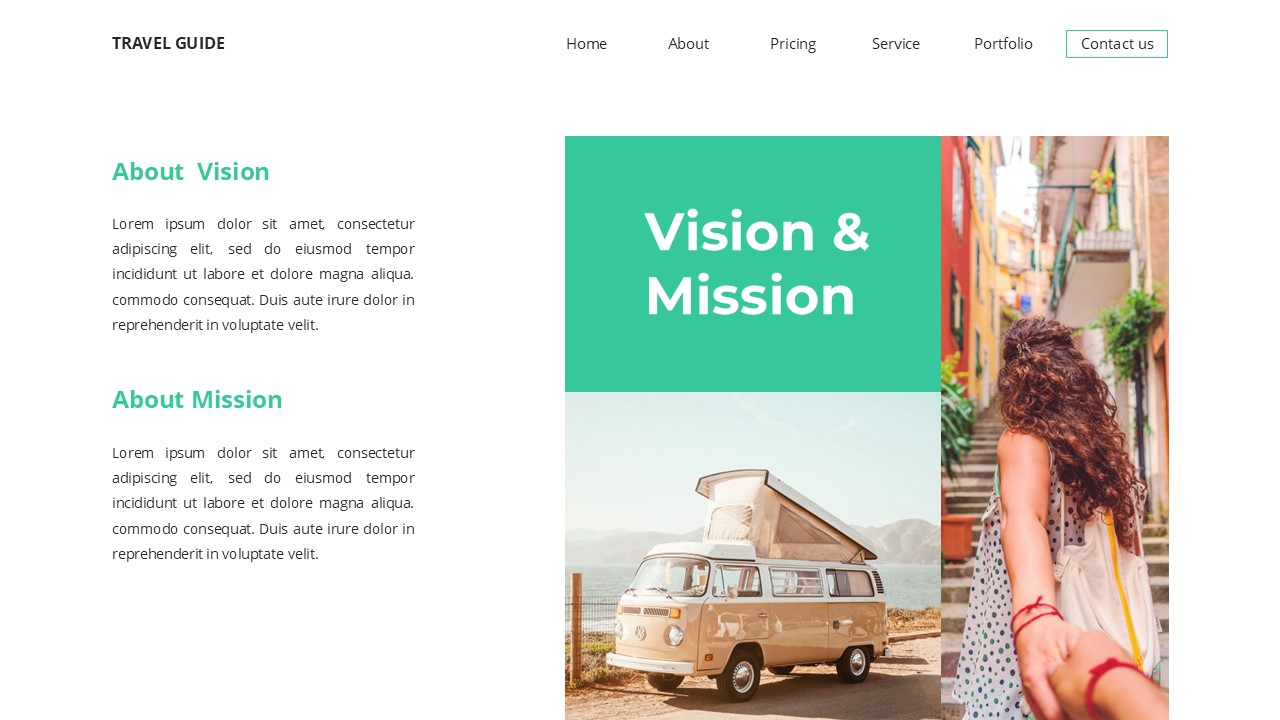Travel Guide - Trip Google Slide Templates, Presentation Templates
