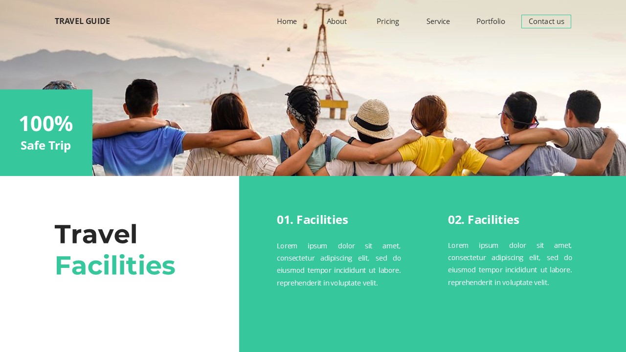 Travel Guide - Trip Google Slide Templates, Presentation Templates