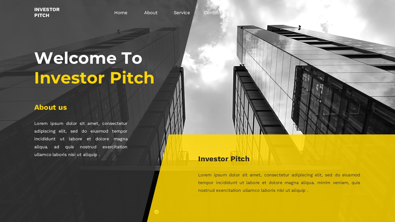 Investor Pitch - Business Powerpoint Templates, Presentation Templates