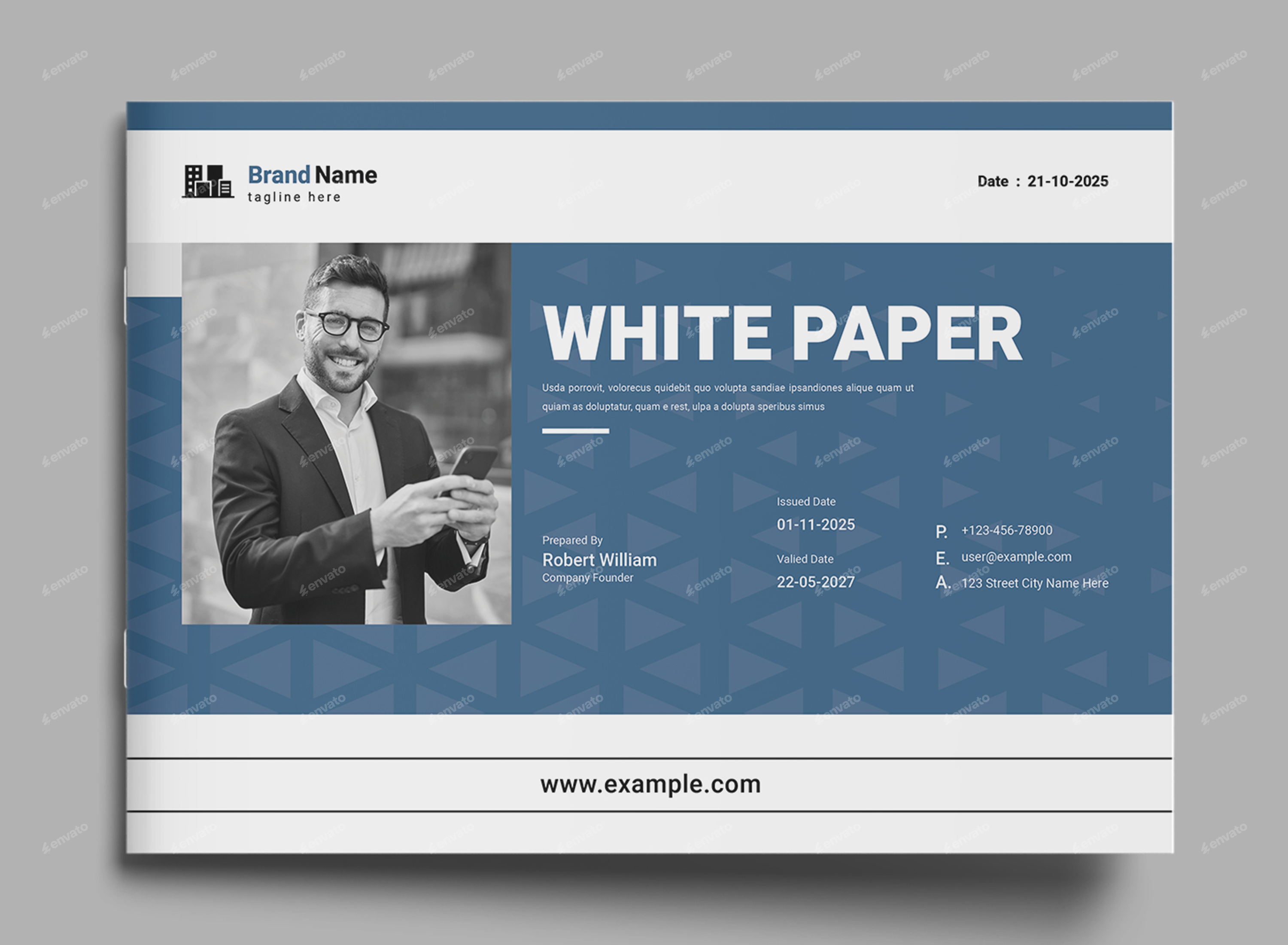 White Paper Template Layout, Print Templates | GraphicRiver