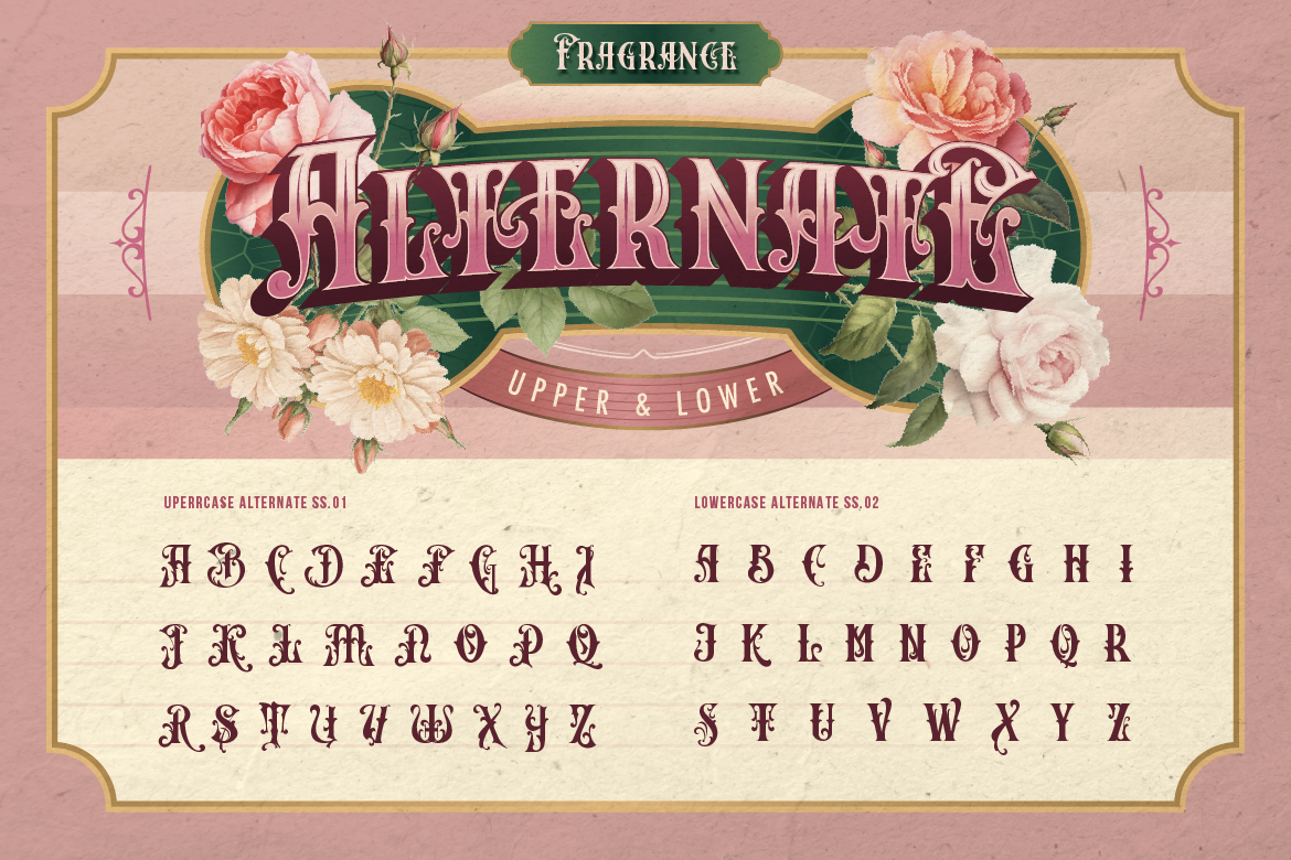 Fragrance, Fonts | GraphicRiver