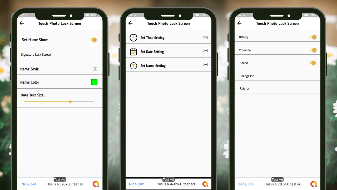 Touch Photo Lock Screen with AdMob Ads Android by MJAppsStudio | CodeCanyon