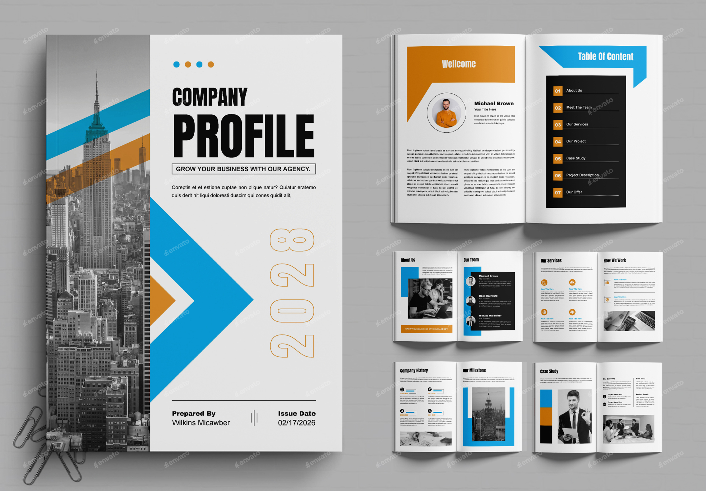 Company Profile Design Template, Print Templates | GraphicRiver