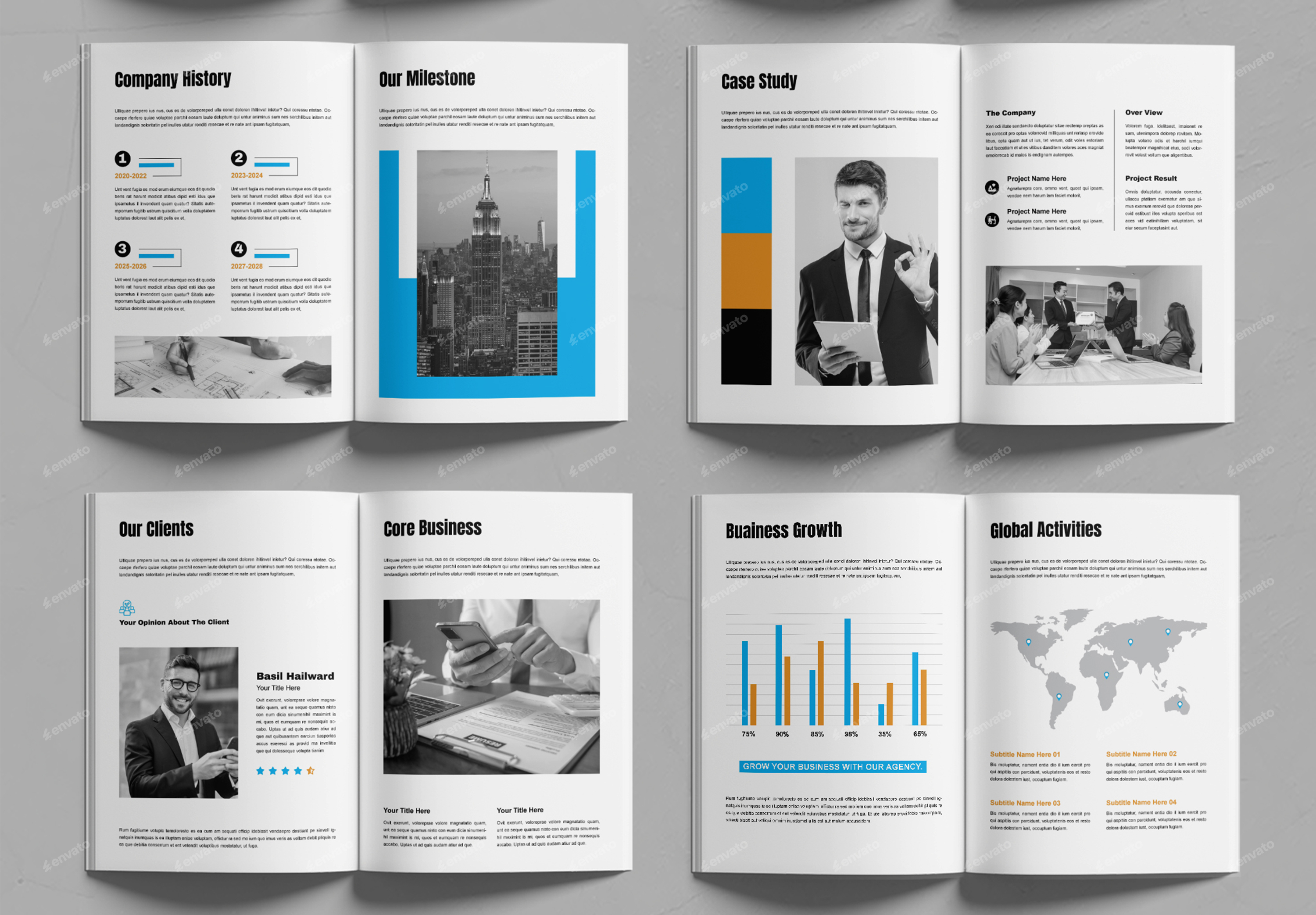 Company Profile Design Template, Print Templates | GraphicRiver