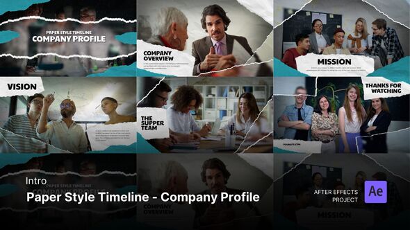 Intro/Opening - Paper Style Timeline - Company Profile After Effects ...