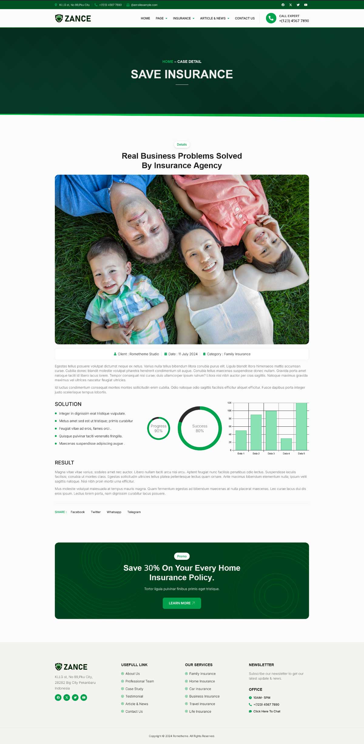 Zance - Insurance Agency Elementor Template Kit by Rometheme | ThemeForest