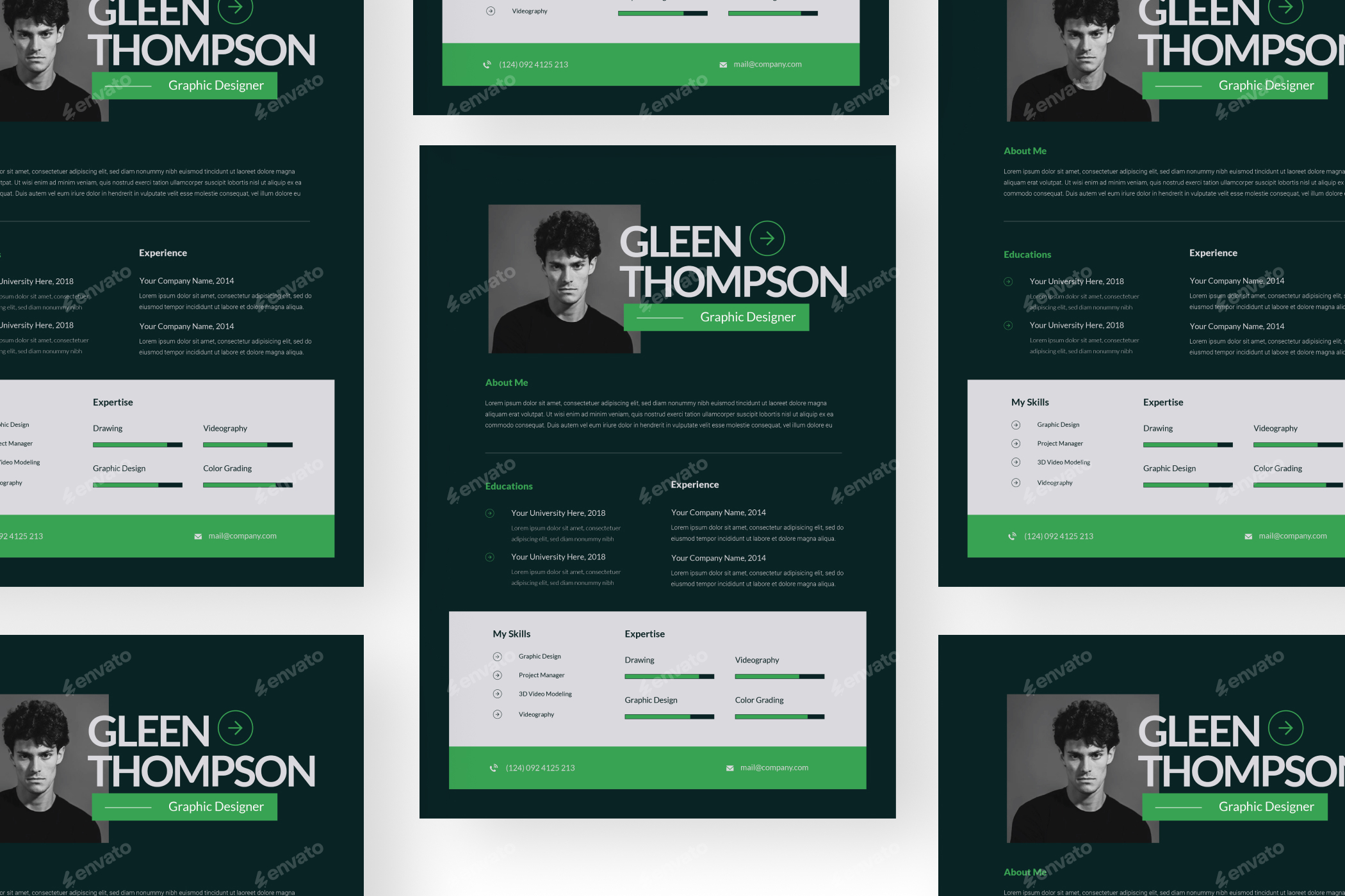 Green Flow - Resume, Print Templates | GraphicRiver