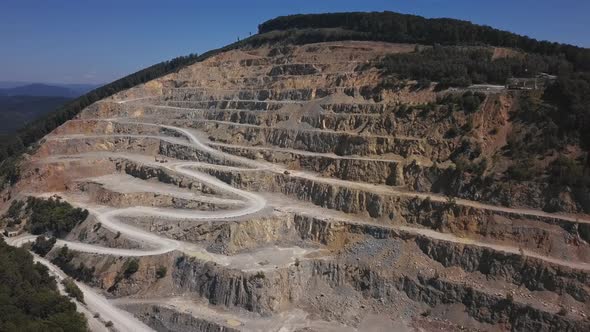 Aerial View of Stone Quarry, Stock Footage | VideoHive