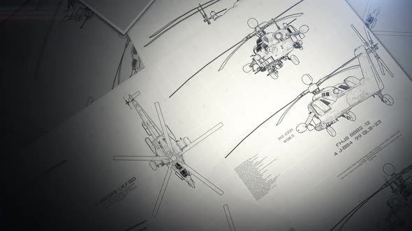 documents for the development of military helicopters, Motion Graphics