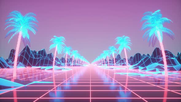 Retro Futuristic Animation, Motion Graphics | VideoHive