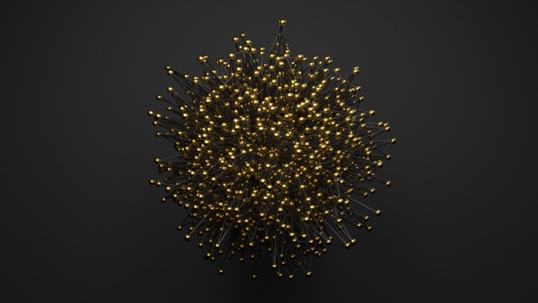Gold Atom Array, Motion Graphics | VideoHive