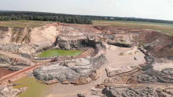Copper clay sand ore mine quarry, Stock Footage | VideoHive