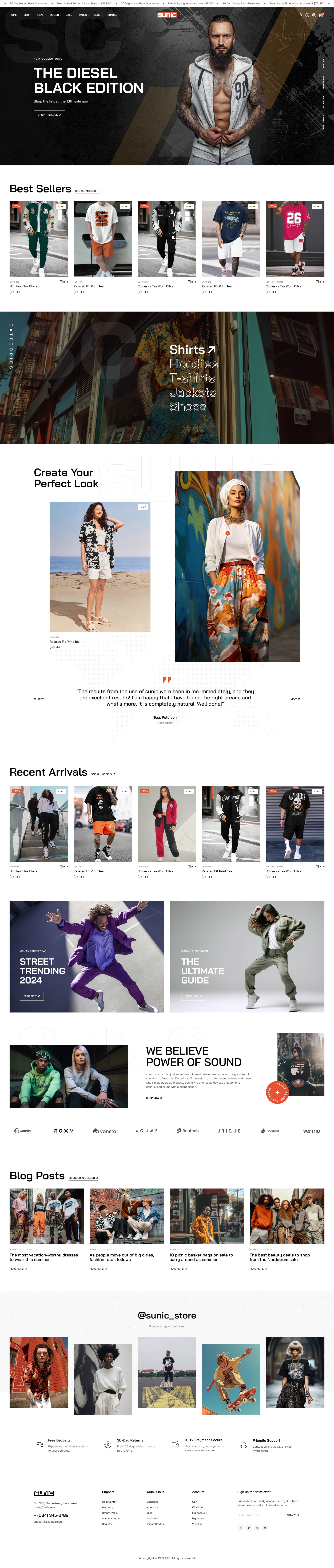Sunic - Street Style Fashion WooCommerce Theme by themelexus | ThemeForest
