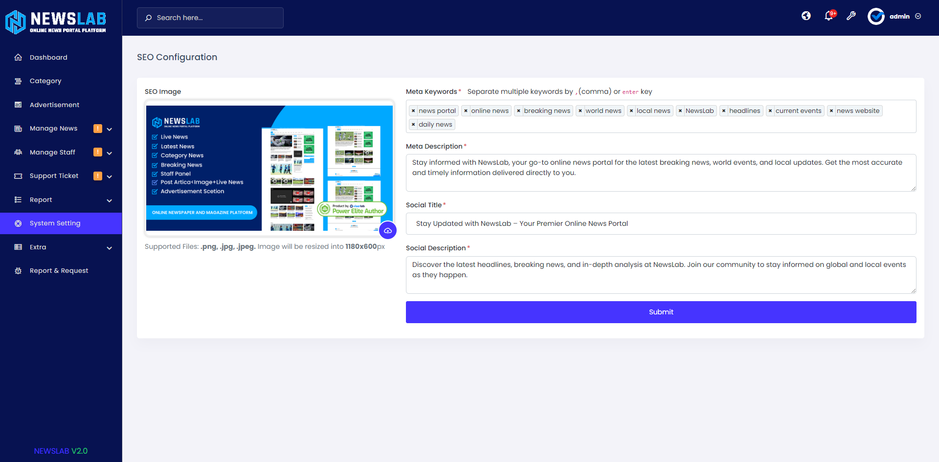 NewsLab - Online Newspaper And Magazine Platform by ViserLab | CodeCanyon