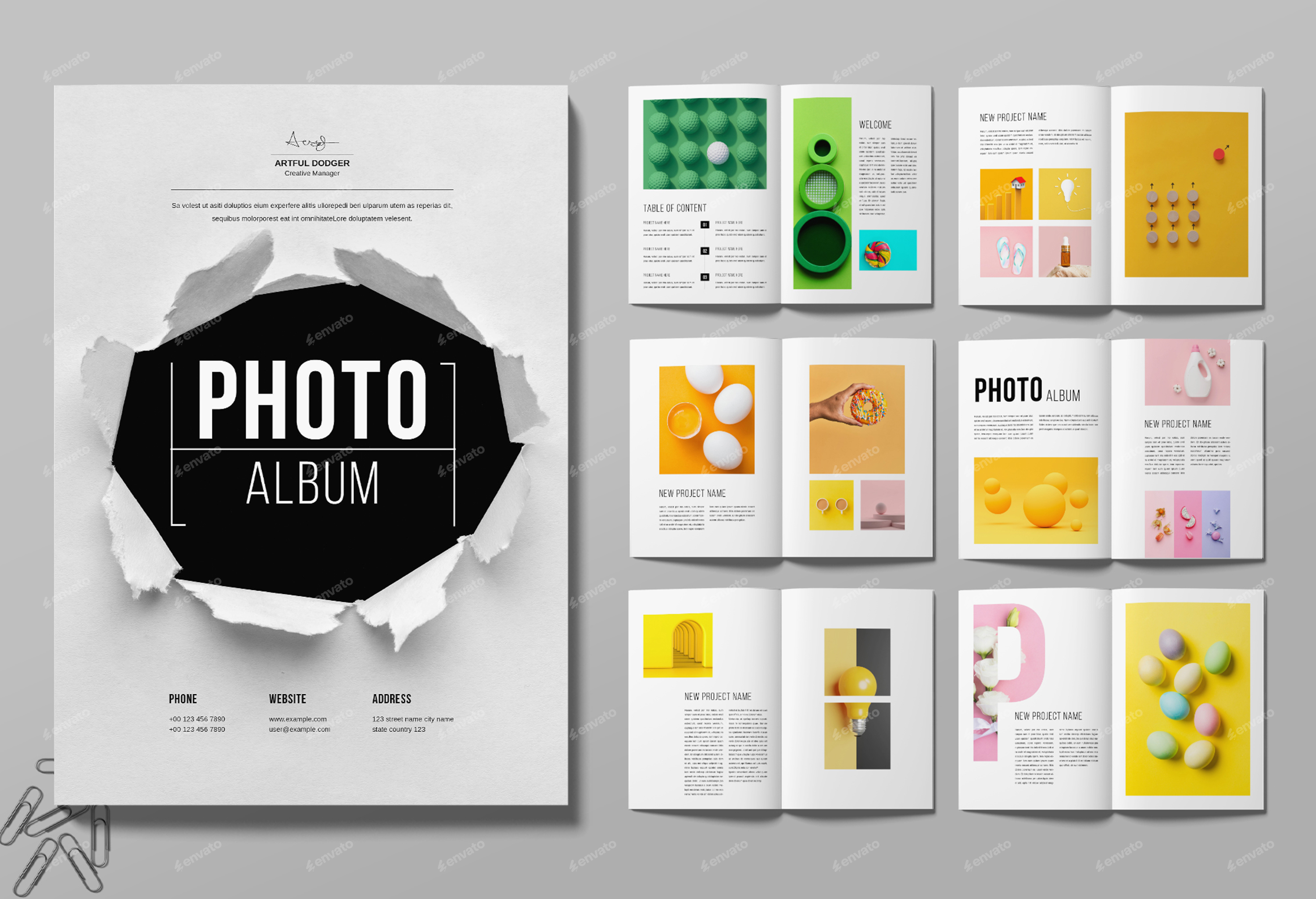 Photo Album Template, Print Templates | GraphicRiver