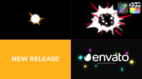 Neon Shapes Logo for FCPX, Apple Motion Templates | VideoHive