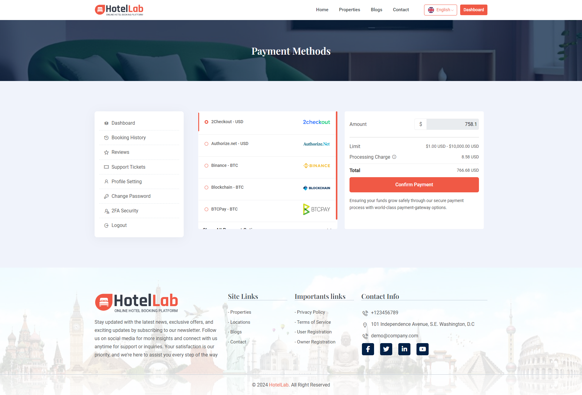 HotelLab - Online Hotel Booking Platform by ViserLab | CodeCanyon