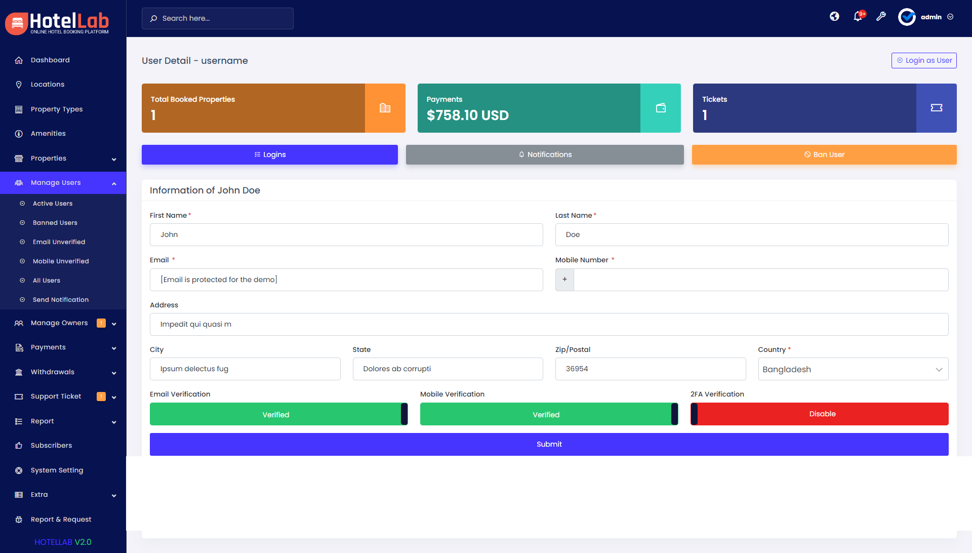 HotelLab - Online Hotel Booking Platform by ViserLab | CodeCanyon