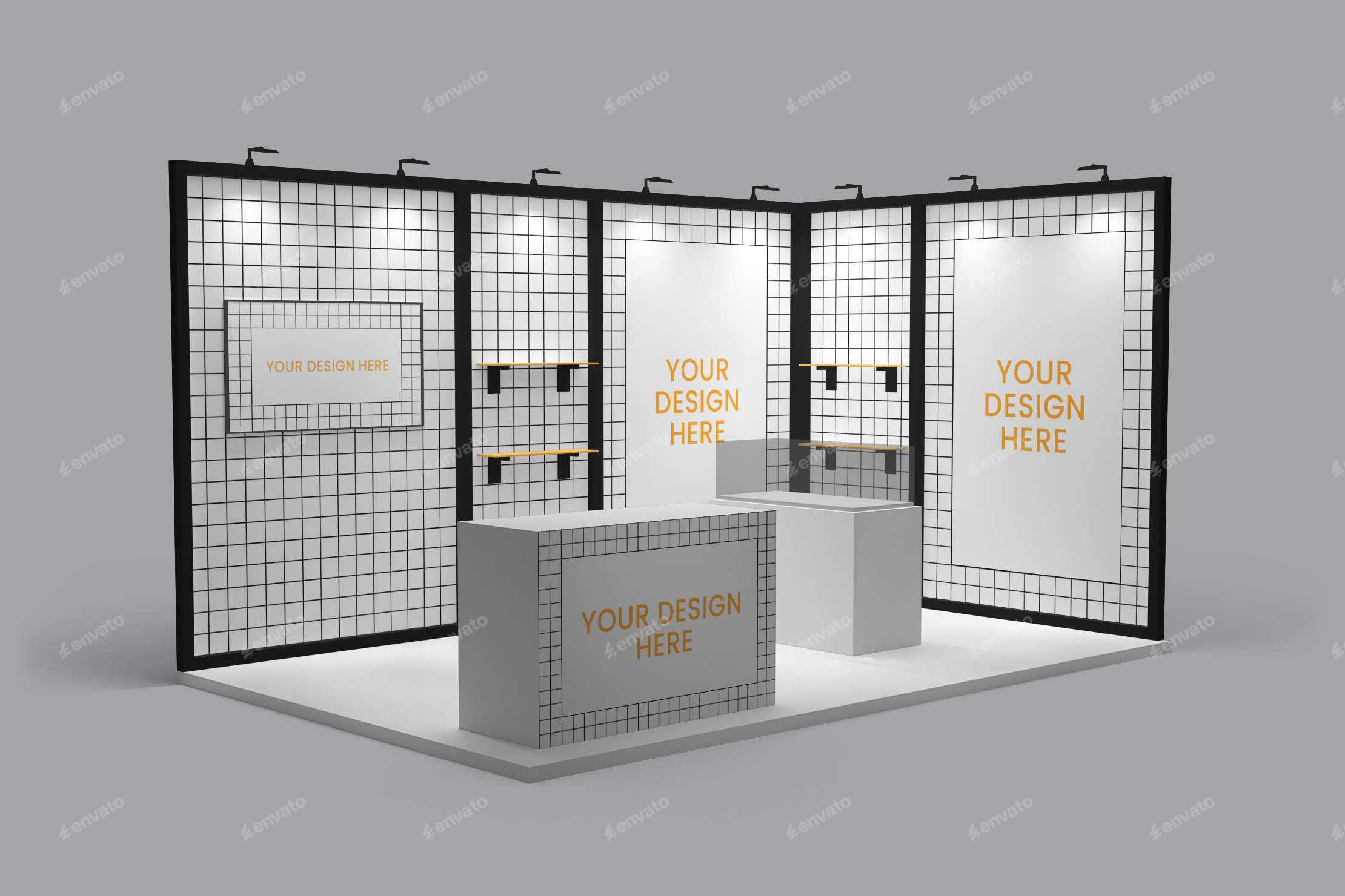 Booth Exhibition Mock Up, Graphics | GraphicRiver