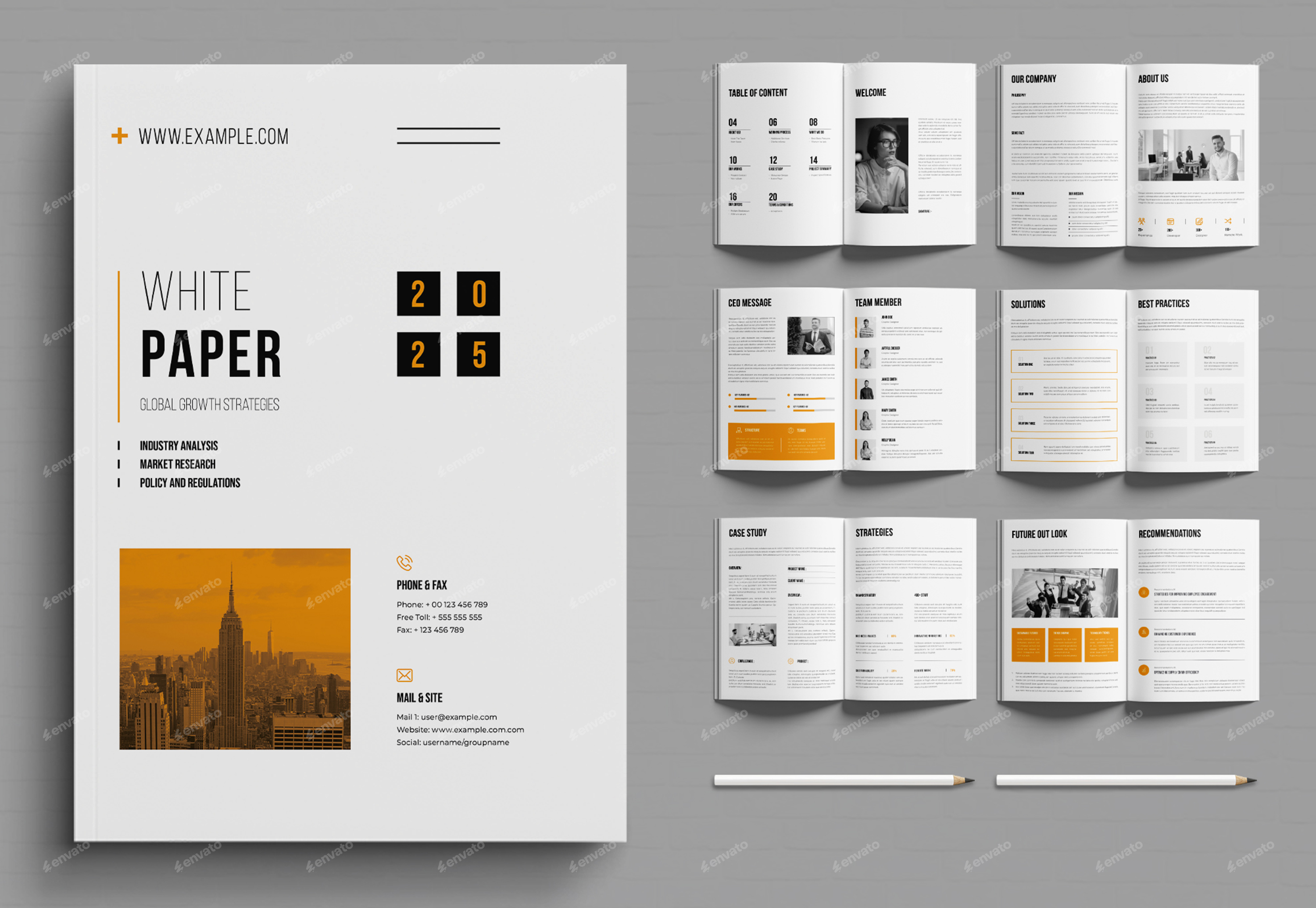 White Paper Template, Print Templates | GraphicRiver