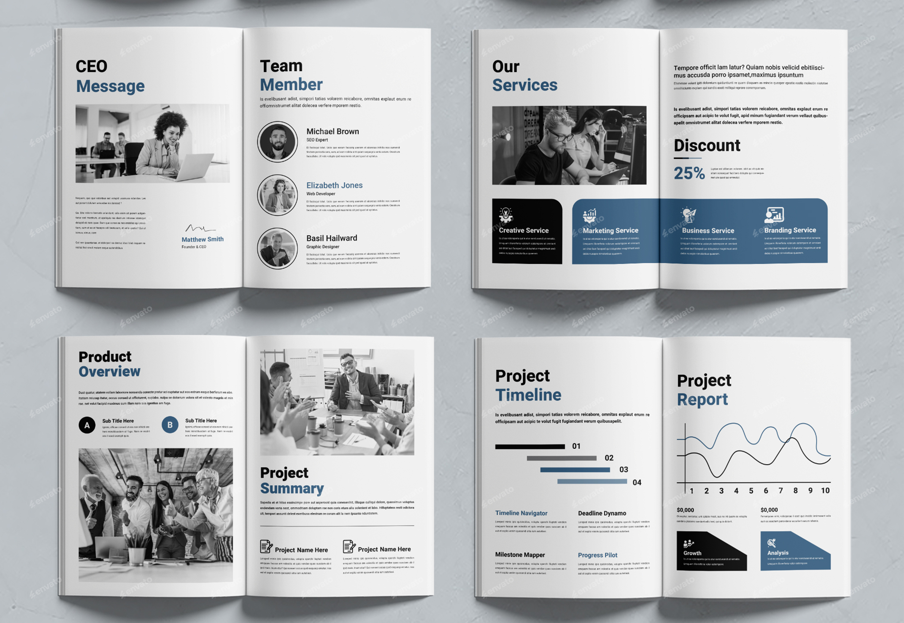 White Paper Template Layout, Print Templates | GraphicRiver