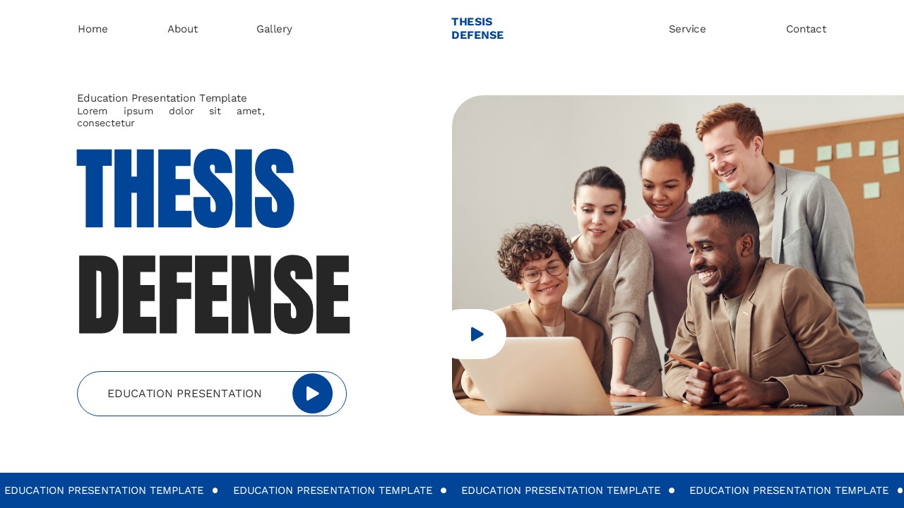 Thesis Defense - Education Powerpoint Templates, Presentation Templates