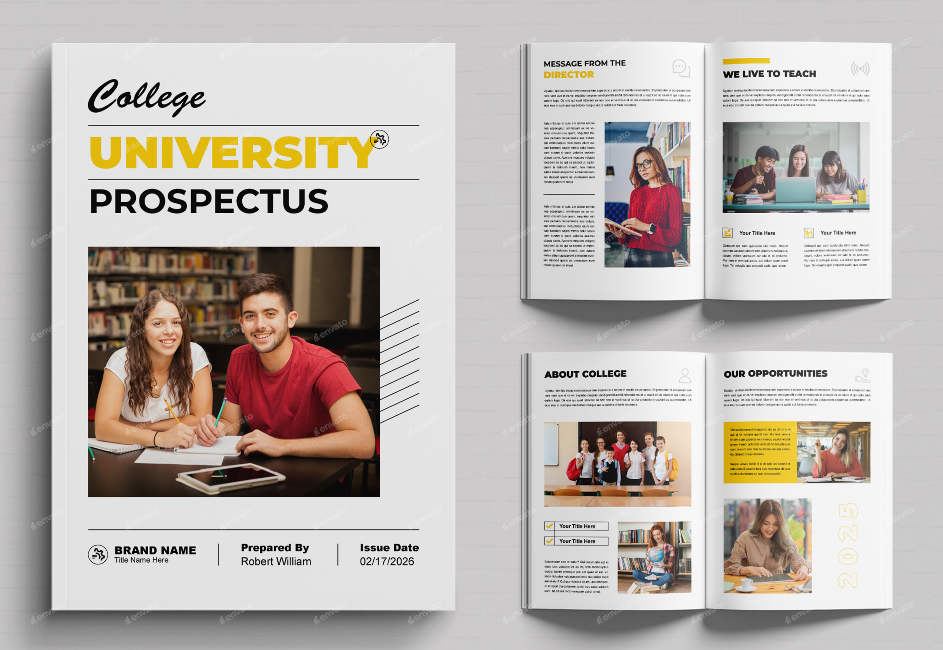 College University Prospectus Design, Print Templates | GraphicRiver