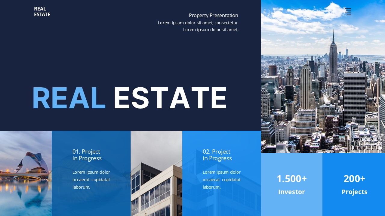 Real Estate - Property Powerpoint Templates, Presentation Templates