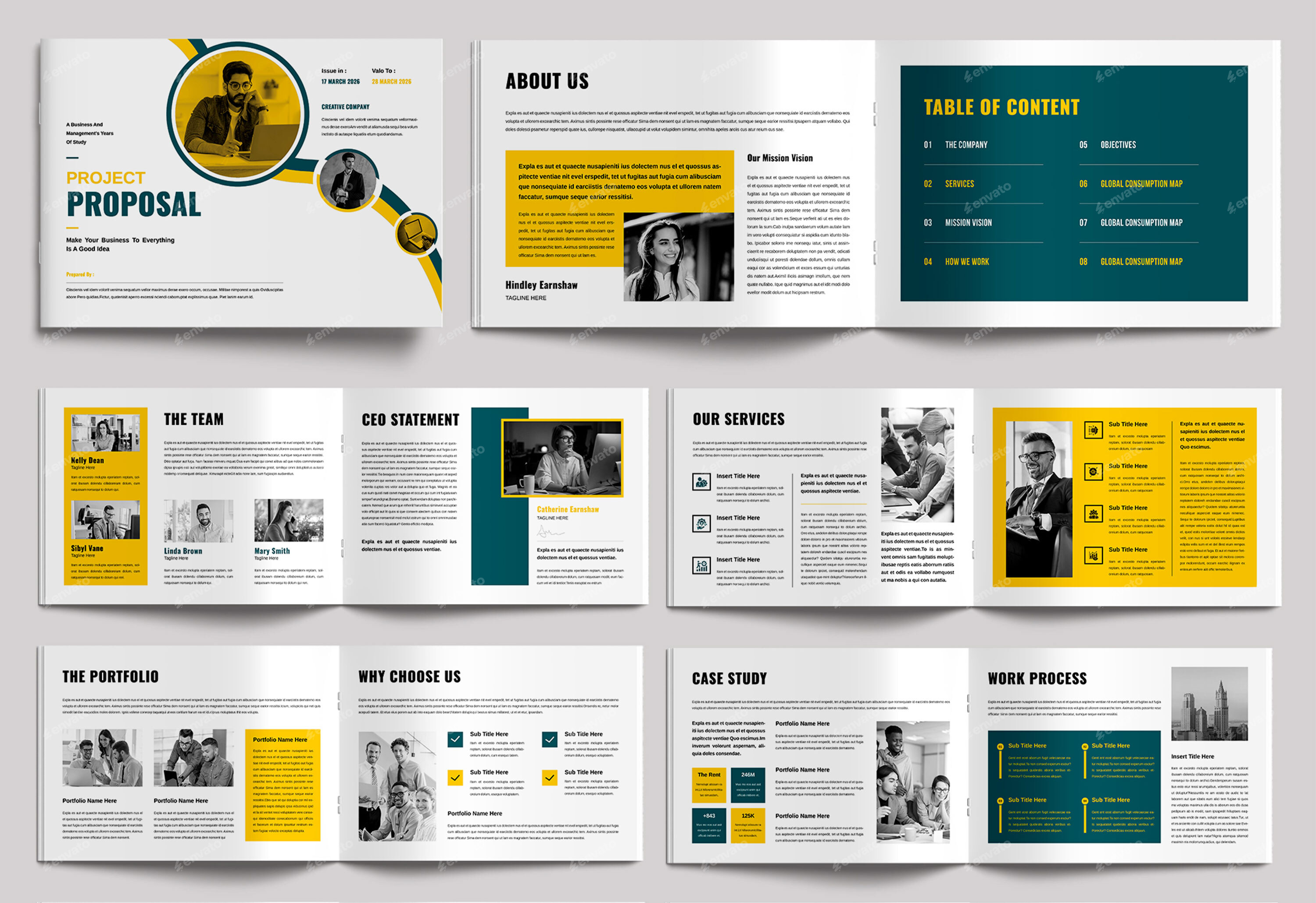 Project Proposal Template Design Layout, Print Templates | GraphicRiver